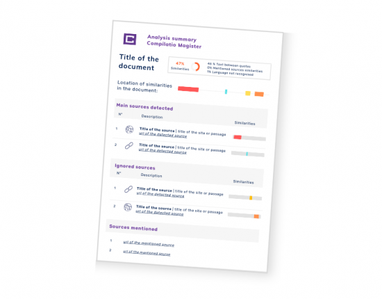 Understanding similarity detection | Compilatio